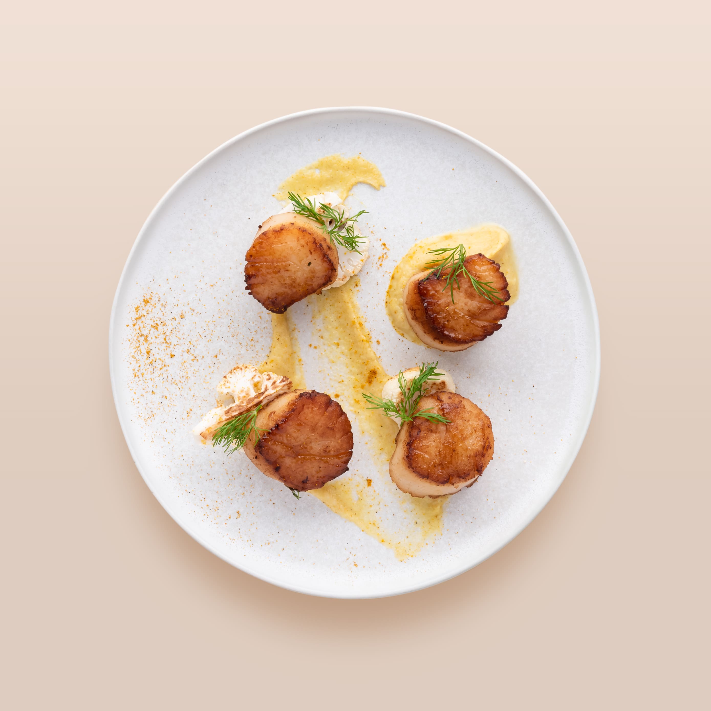 Scallops With Curried Cauliflower Puree Recipe - yhangry