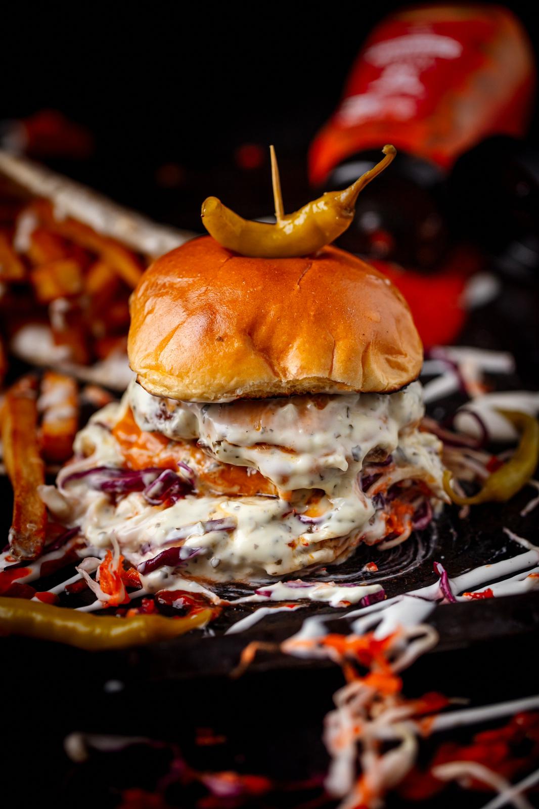 Chilli Beef Burger (V) Recipe - yhangry